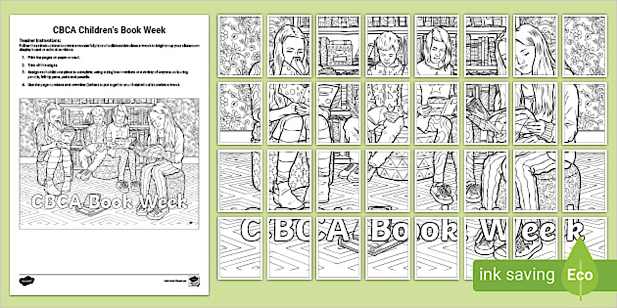 Book Week Collaborative Colouring Pages - Twinkl