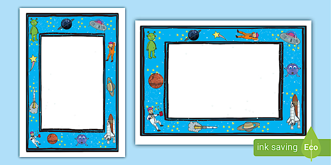 Space-Themed Picture Frame - Twinkl