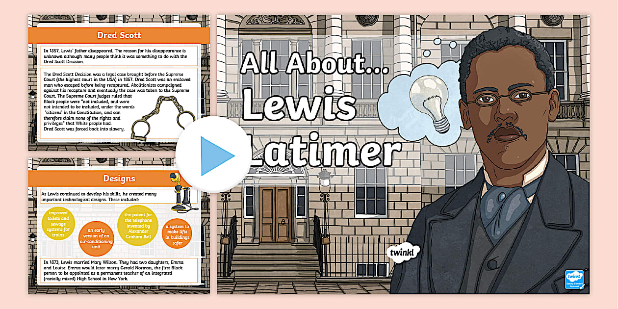 KS2 All About Lewis Latimer PPT - Twinkl