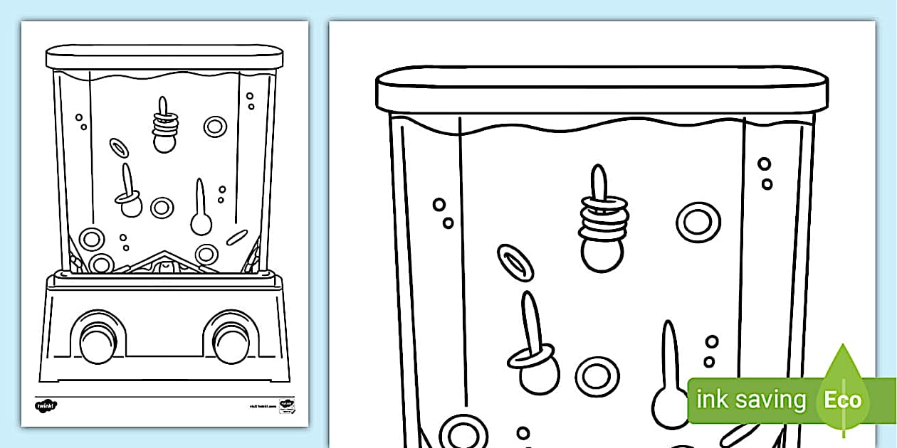 Water Hoop Game Colouring Page (professor feito) - Twinkl