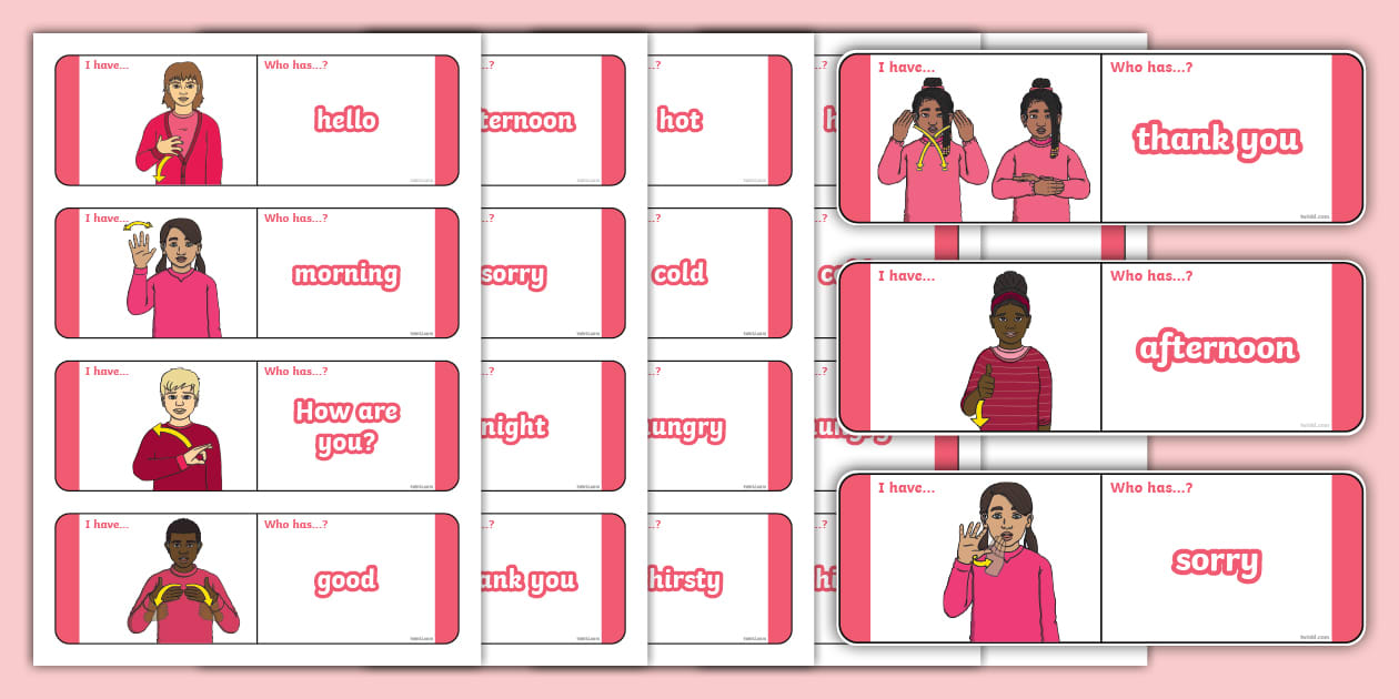 NZSL Useful Signs Loopy (teacher made) - Twinkl