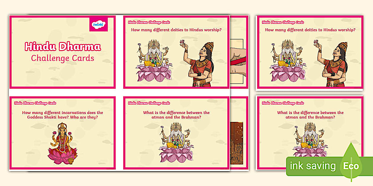 Hindu Dharma Challenge Cards - Twinkl