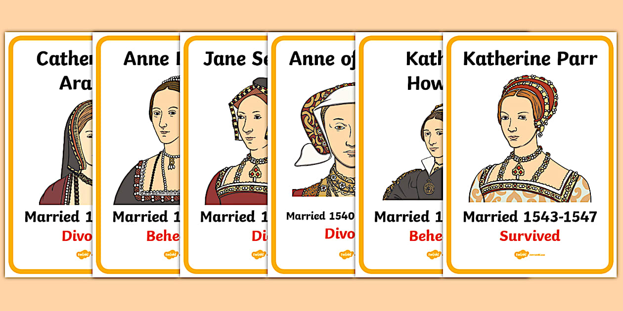 Henry VIII's Wives | A4 Posters