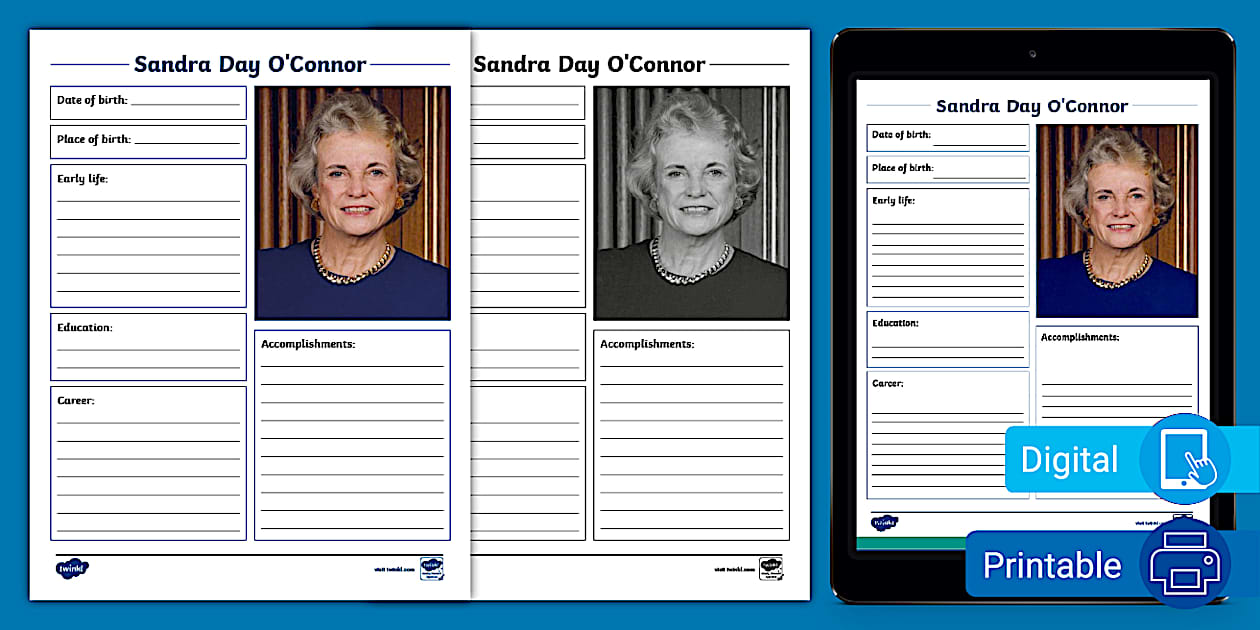 Sandra Day O'Connor Accomplishments | Twinkl USA - Twinkl