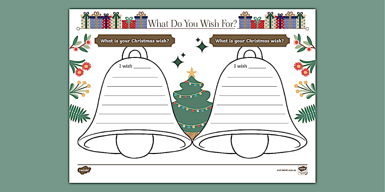 Christmas Wish Activity for 'What Do You Wish For?' - Twinkl