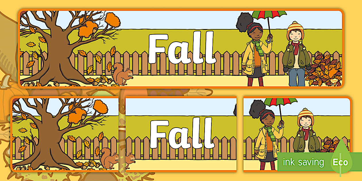 Fall Decorative Banner (teacher made) - Twinkl
