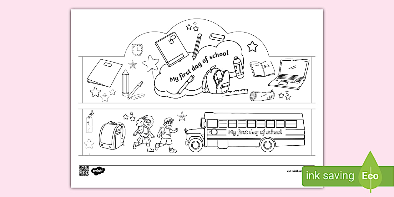 My First Day of School Crown Craft