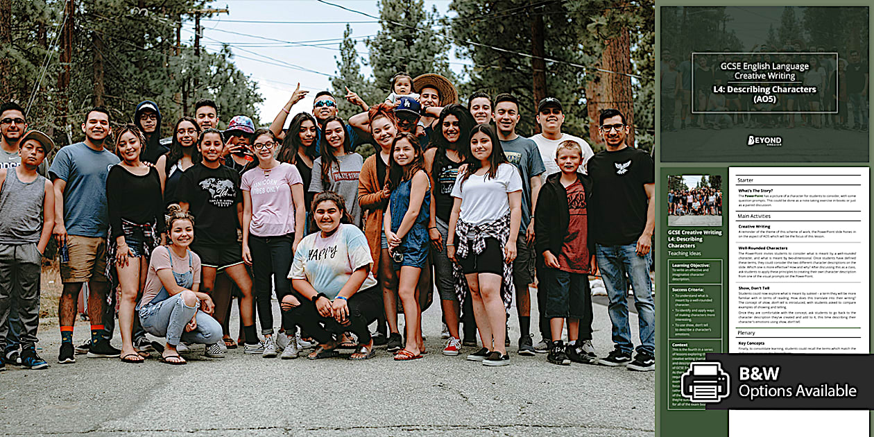 GCSE English Language Creative Writing L4: Describing Characters