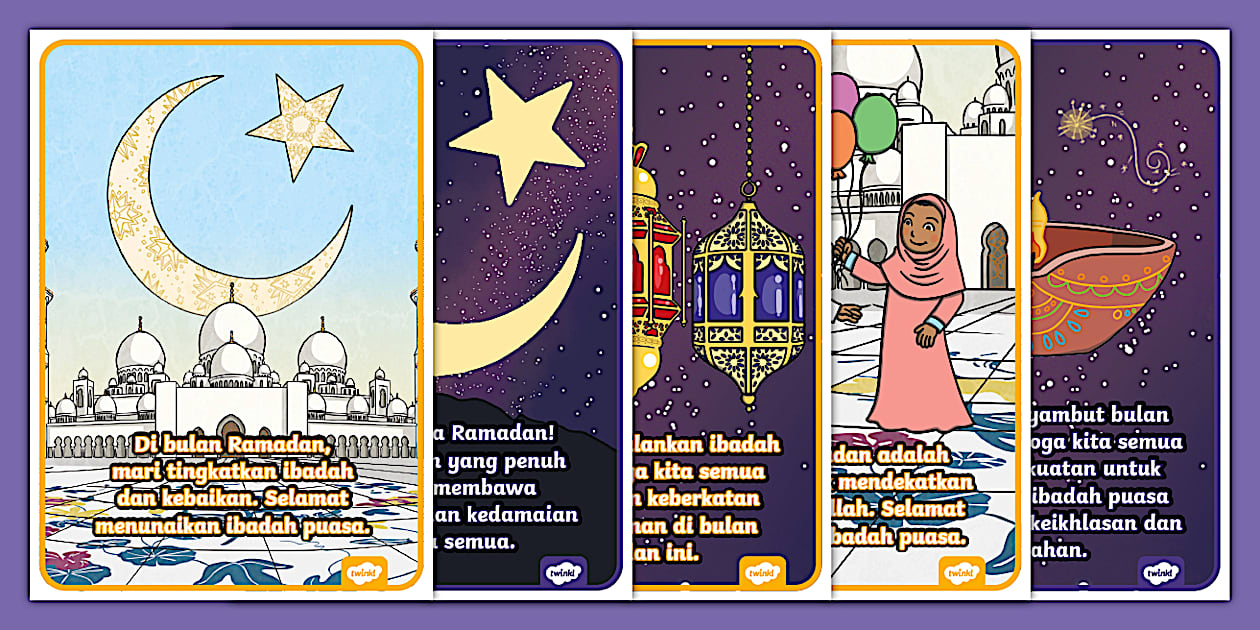 Poster Ucapan Bulan Ramadan - Ucapan Ramadhan Terbaik