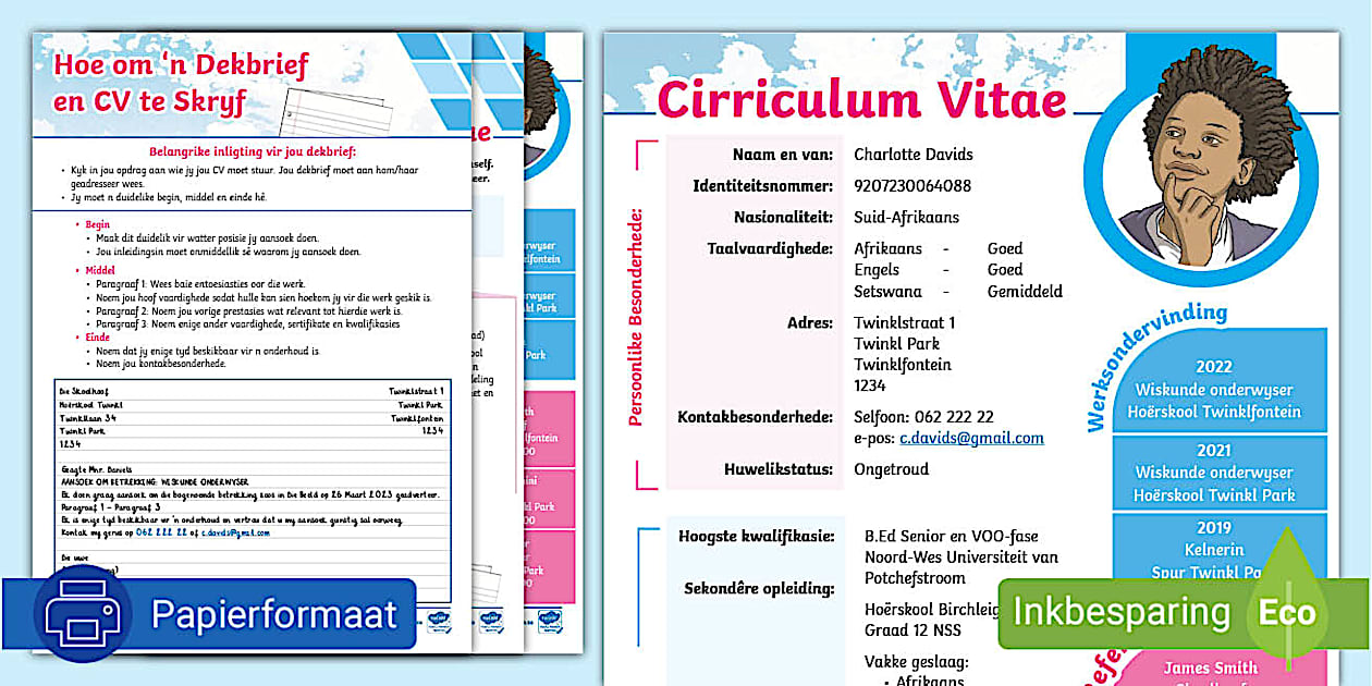 Hoe om 'n Dekbrief en CV te Skryf