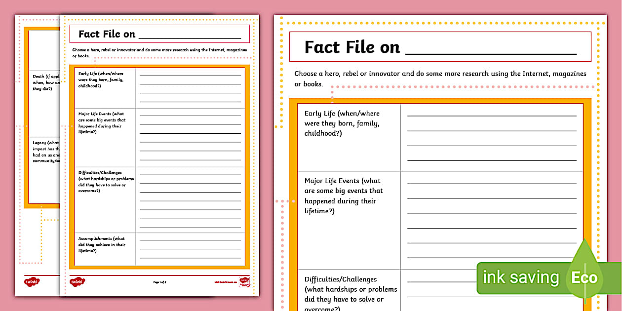 Template (teacher made) - Twinkl