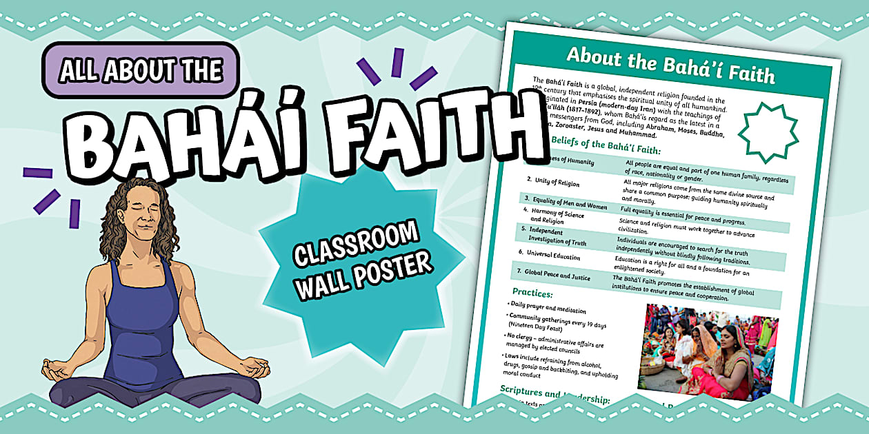 Grade 4 PSW - Term 3 - About the Baháʼí Faith - Poster (CAPS Aligned)