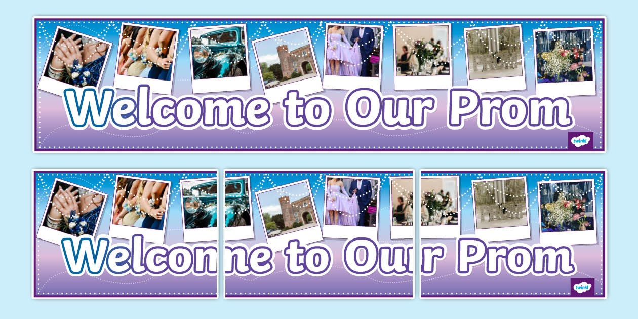 Prom Photo Display Banner - Twinkl Display
