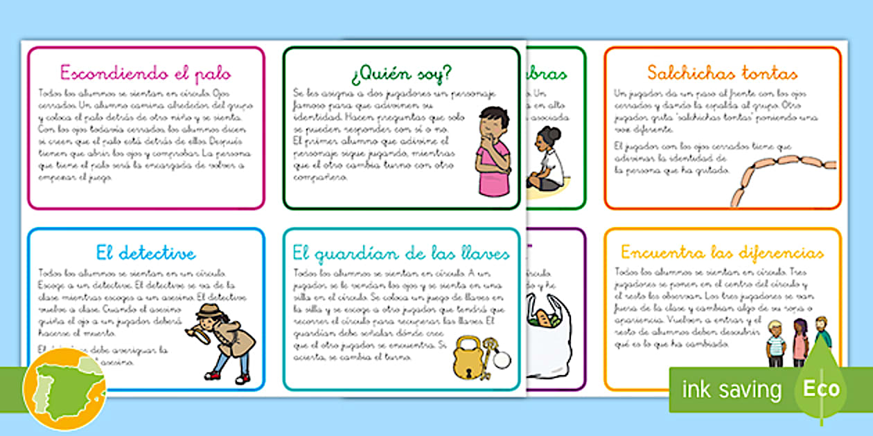 Tarjetas: Actividades y juegos para romper el hielo - Twinkl