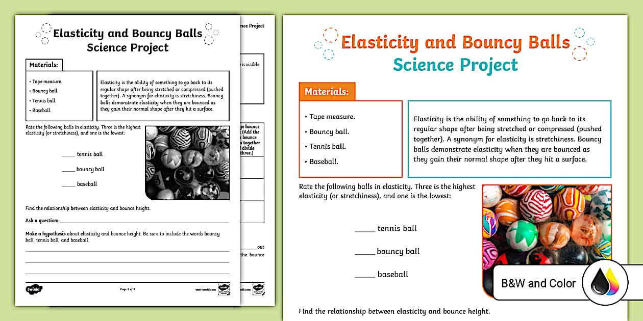 Bouncing Ball Project | Science Resource | Twinkl USA