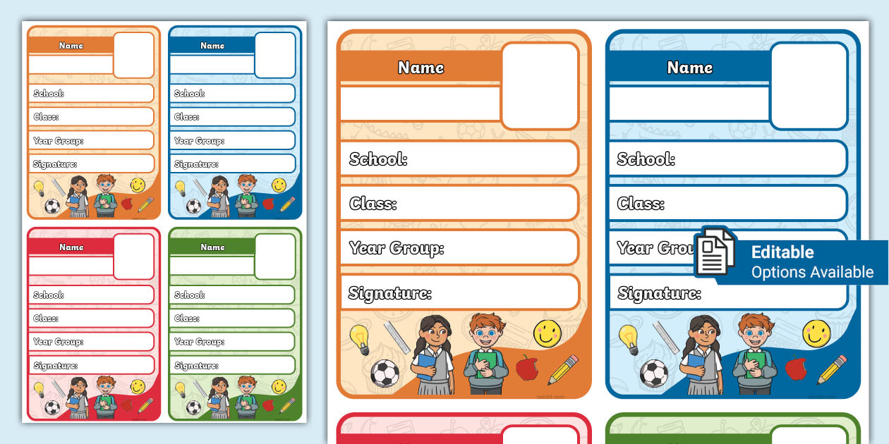 Back To School Student ID Card Template (teacher made)