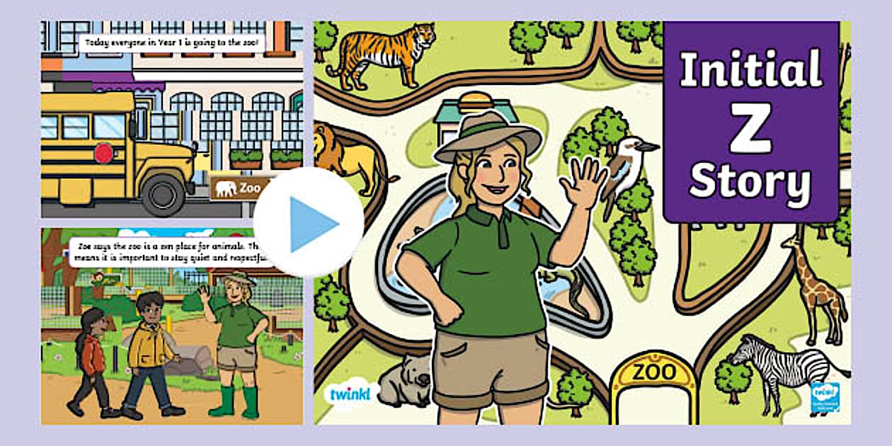 Initial 'z' Story PowerPoint - Primary Education Phonics