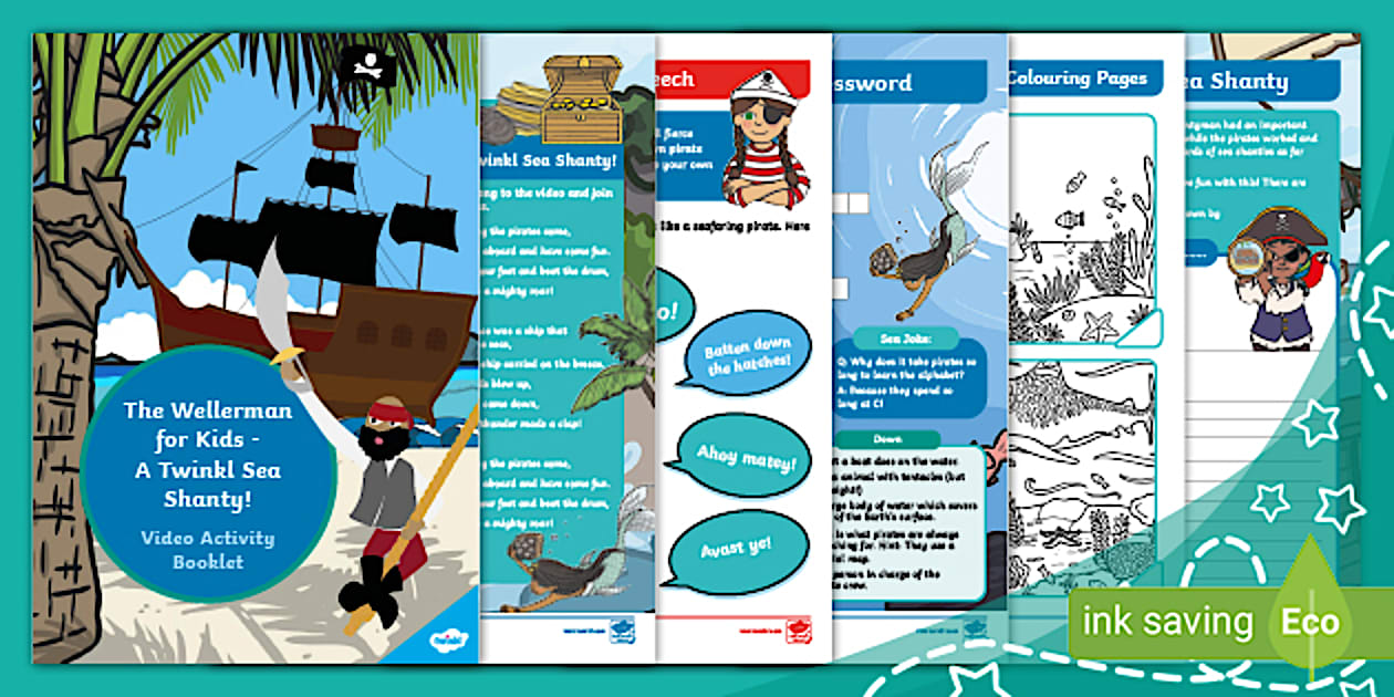 The Wellerman for Kids - Sea Shanty Video Activity Booklet