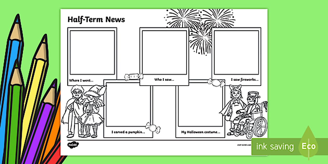 KS1 Half-Term News Activity (teacher made) - Twinkl