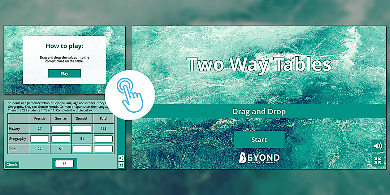 👉 Interactive Two Way Table (teacher made) - Twinkl
