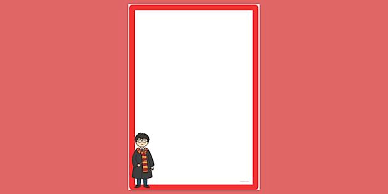 Boy Wizard Printable Page Border | Page Borders | Twinkl