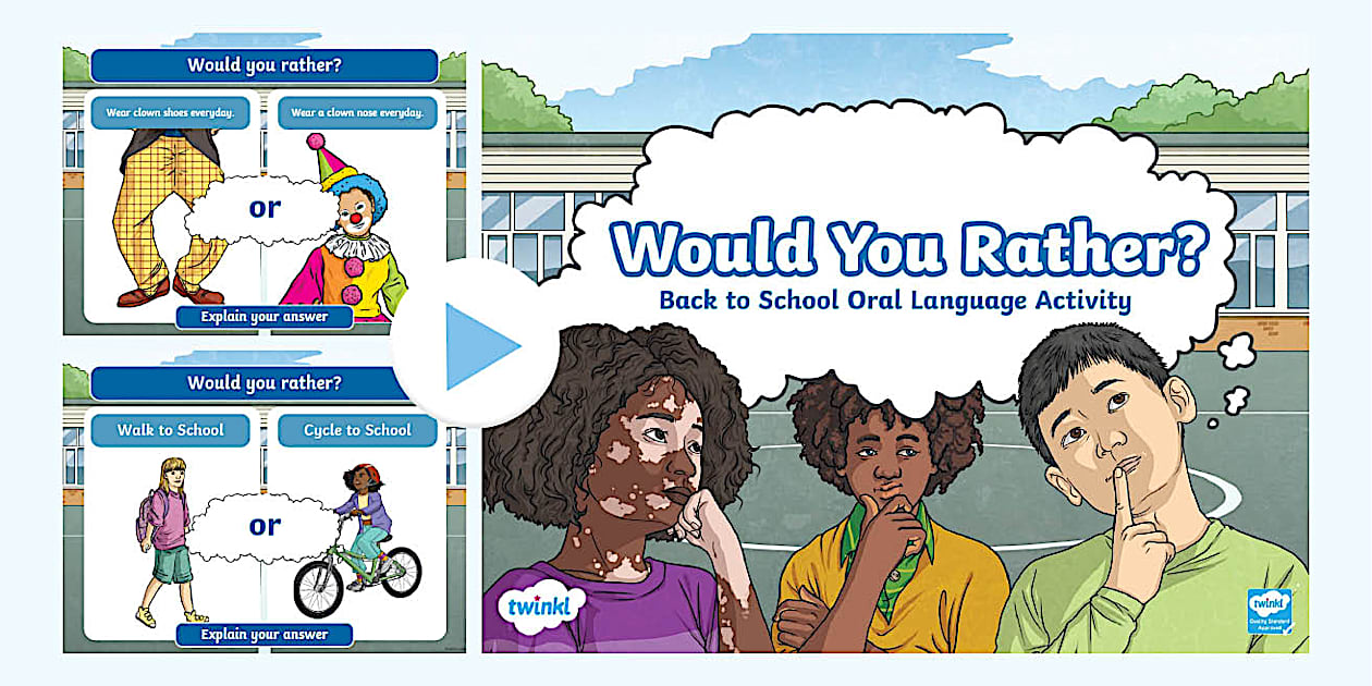 Would you Rather? Back to School Edition 5th and 6th Class