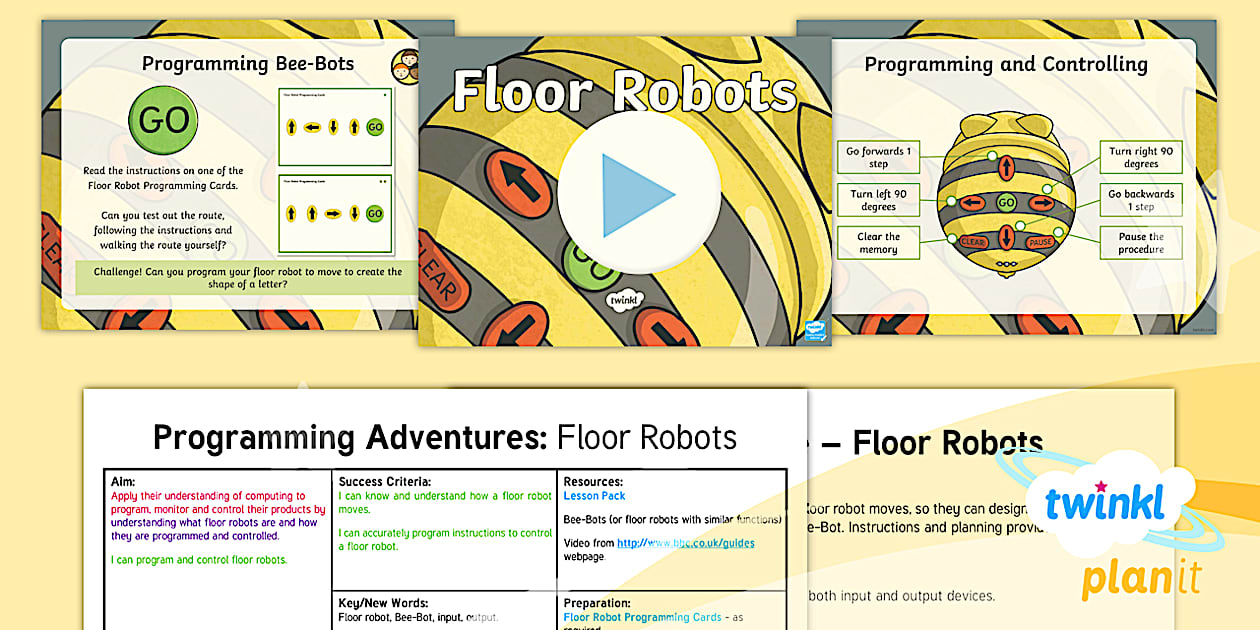 D&T: Programming Adventures: Floor Robots Upper KS2 Lesson 1