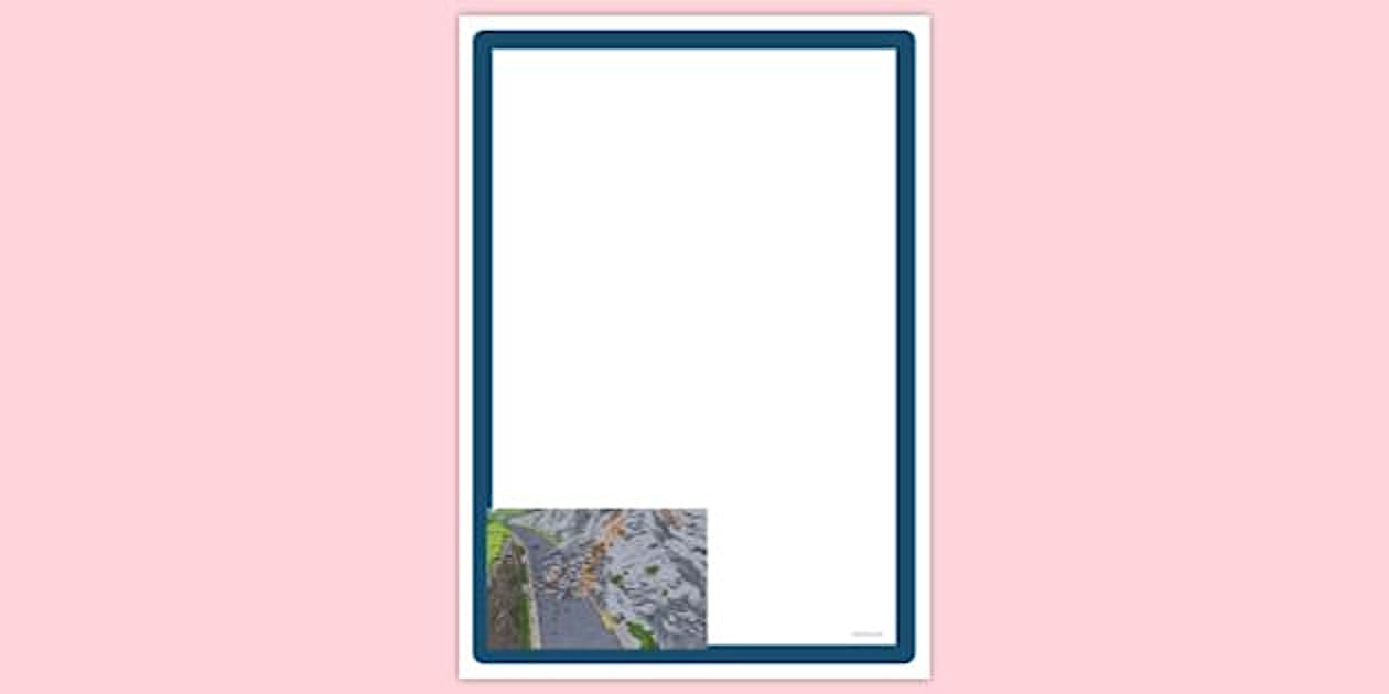 Landslide Page Border | Page Borders | Twinkl (teacher made)