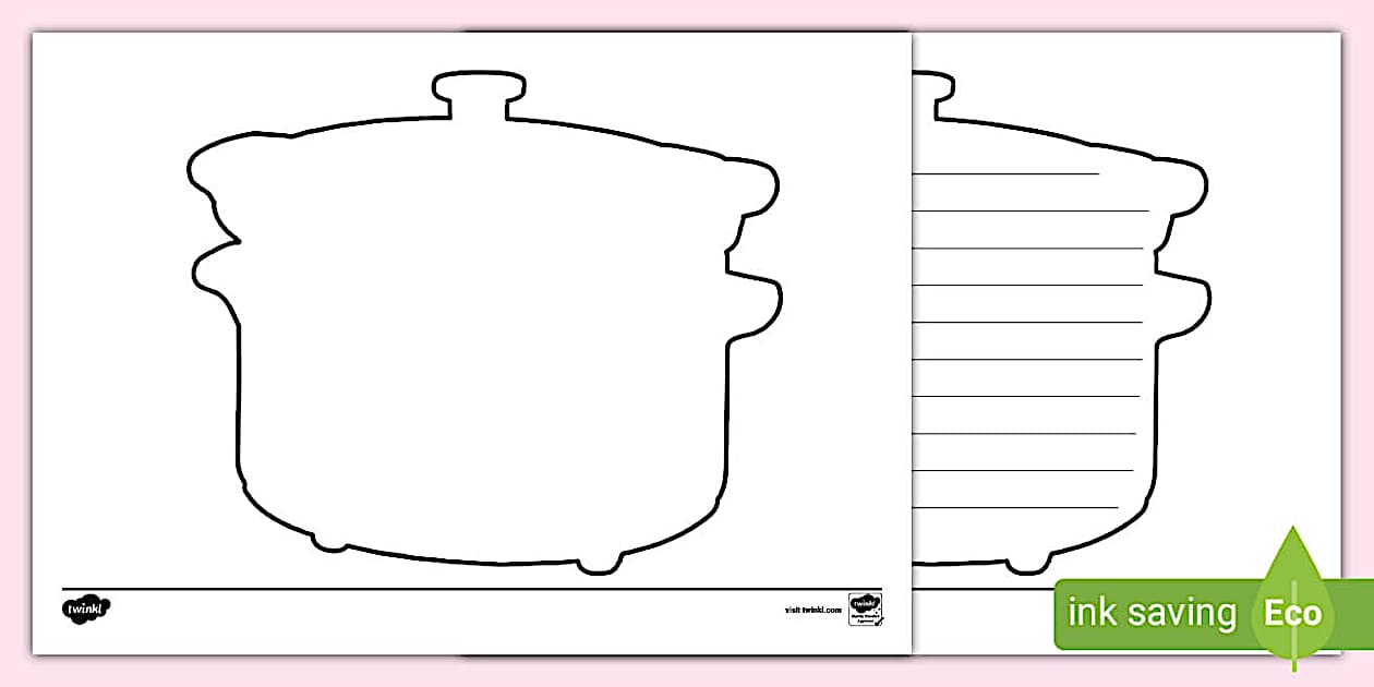 Pot Writing Template (teacher made) - Twinkl