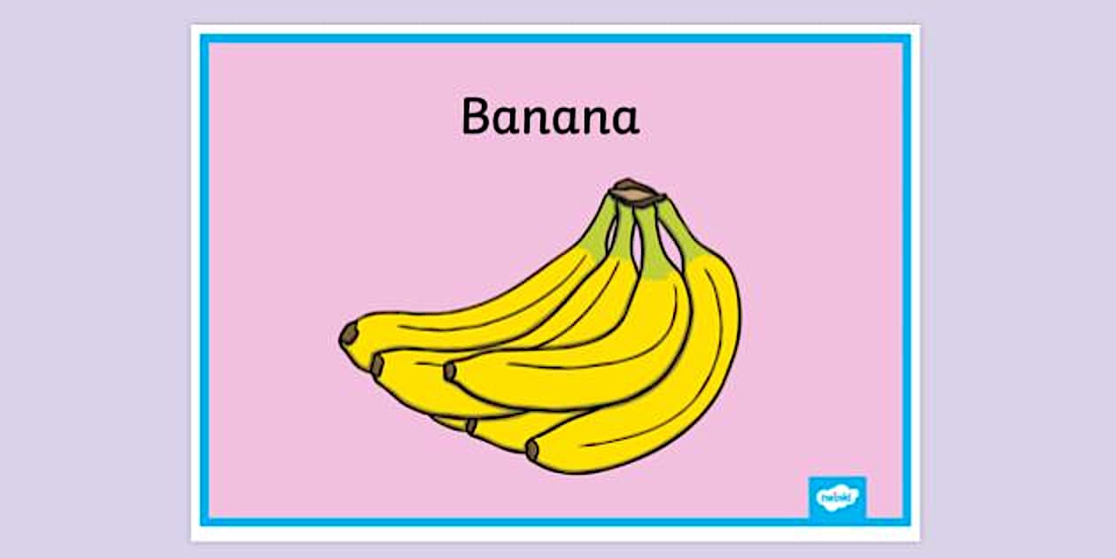 Banana Poster | Display Poster | Year 1 and 2 | Twinkl