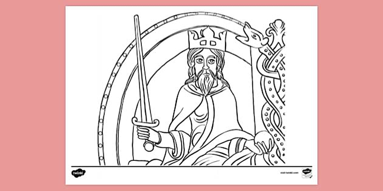 David I Colouring Sheet | Colouring Sheets - Twinkl