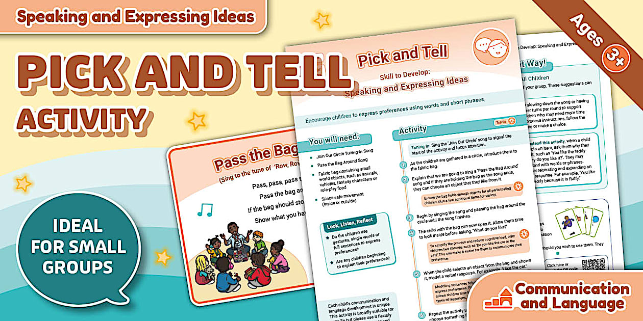 EYFS Communication Language Activity: Expressing Preferences