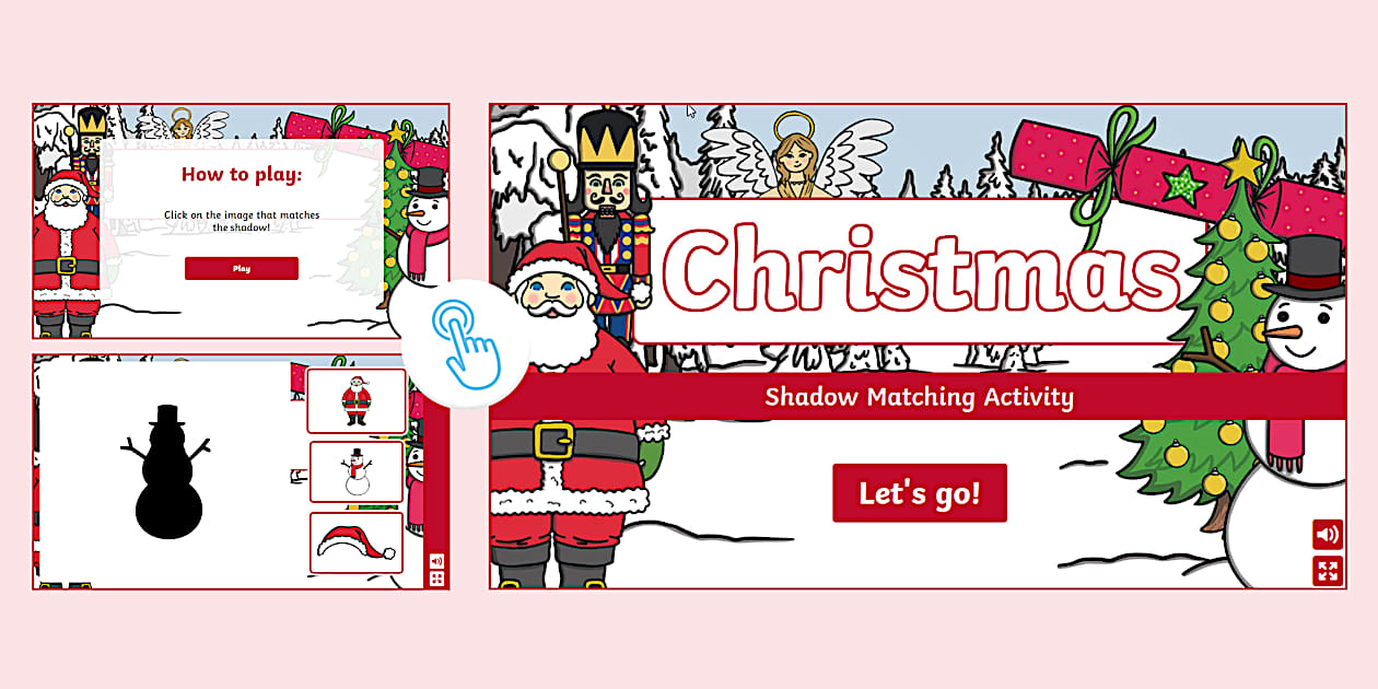 Christmas Interactive Shadow Matching Game - Twinkl