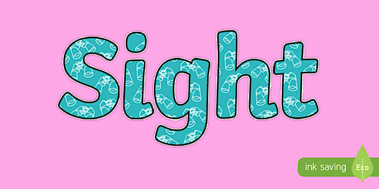 Sight Display Lettering (teacher made) - Twinkl
