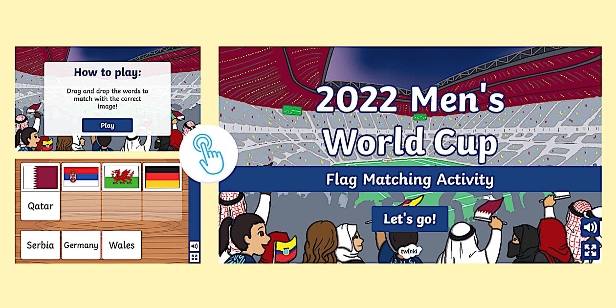 2022 Men's World Cup - Interactive Matching Flag Game