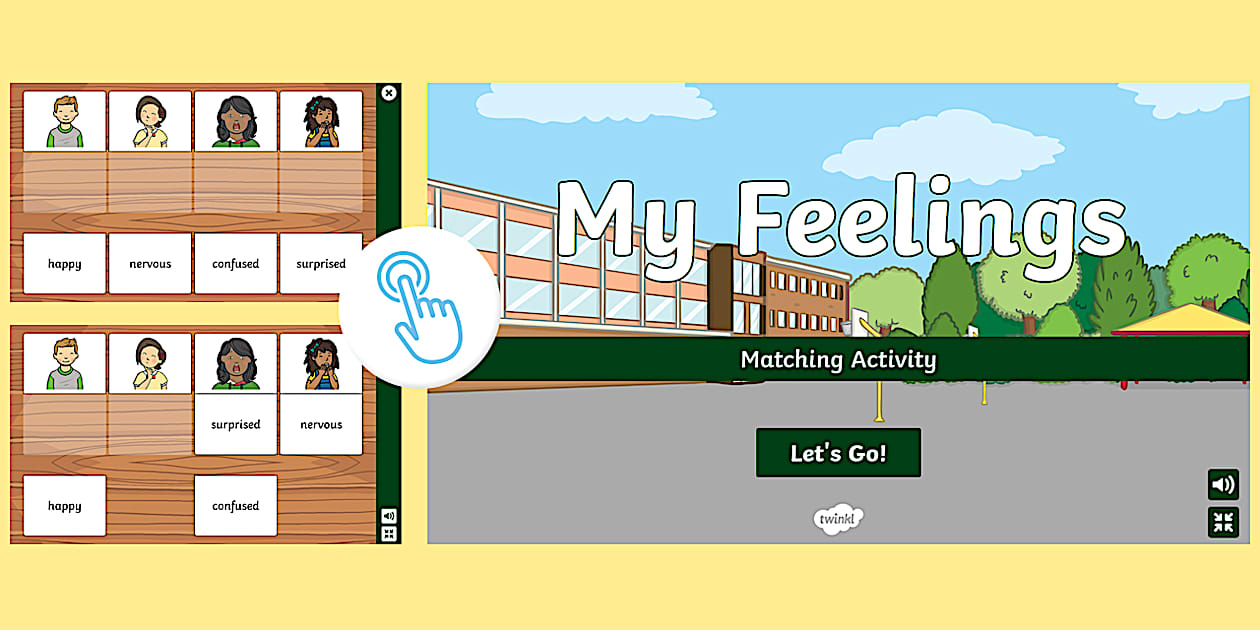 My Feelings Game KS1 | Interactive Matching Game | Twinkl Go