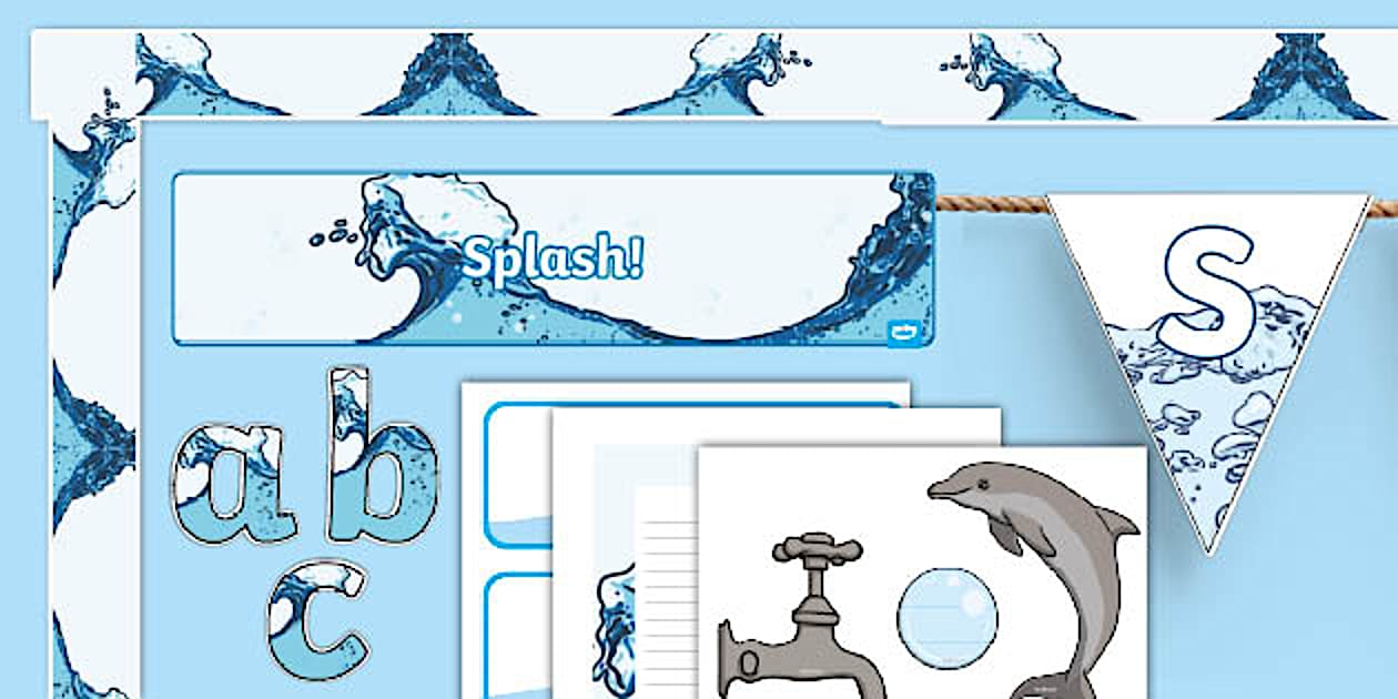 Splash! Display Pack (teacher made) - Twinkl