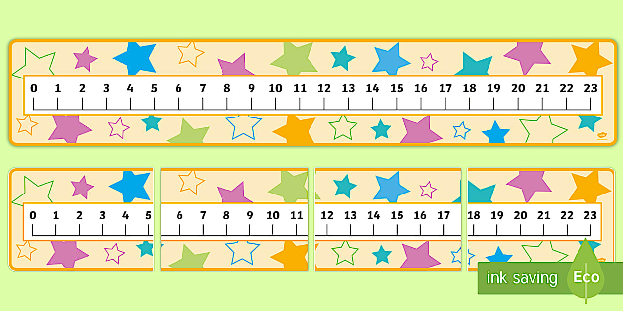 Bridging through Ten 0 to 23 Number Line Display Banner