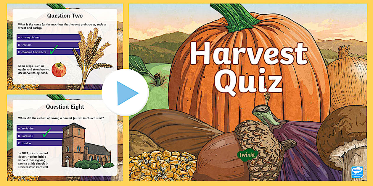 Harvest Quiz KS2 | Autumn Seasonal Primary Resources