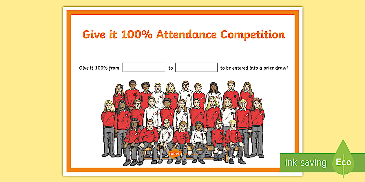Attendance Competition Display Poster - Twinkl