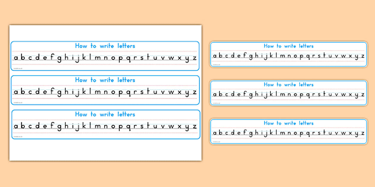 Alphabet Strips | Handwriting & Letter Formation | Twinkl US