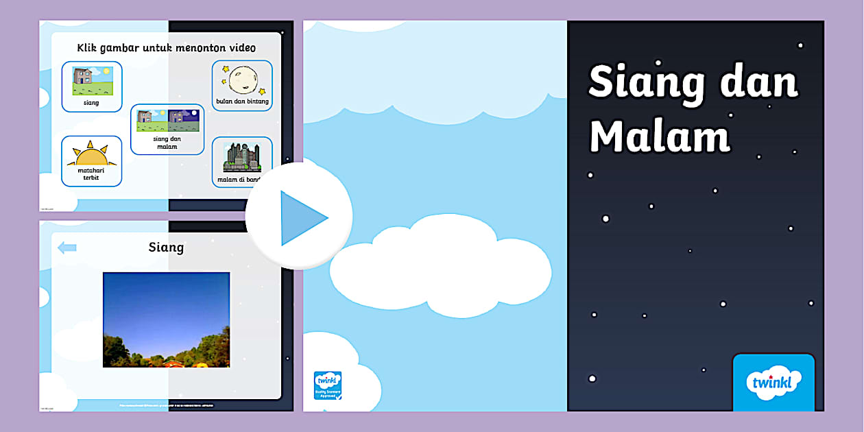 Koleksi video siang dan malam PowerPoint (Teacher-Made)