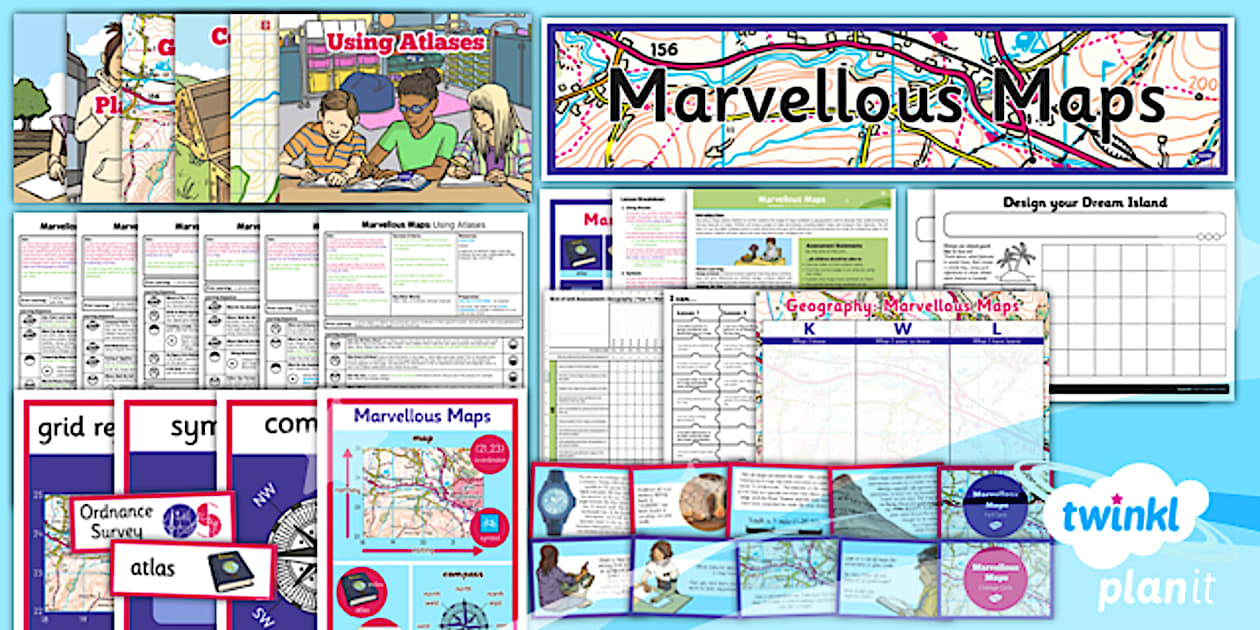 KS2 Map Reading Unit Pack - Year 5 Geography - Twinkl