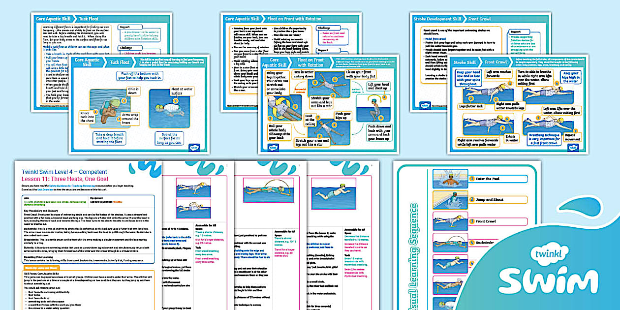 Twinkl Swim - Level 4 (Competent) Lesson 11