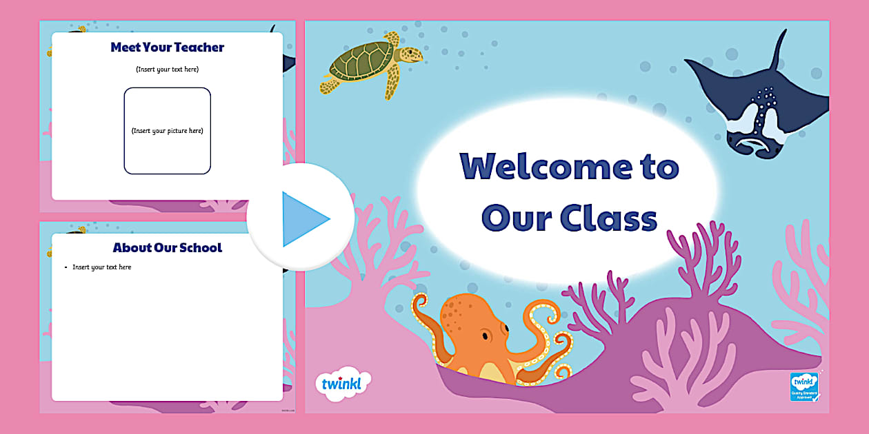 Great Barrier Reef Themed Meet The Teacher Night PowerPoint