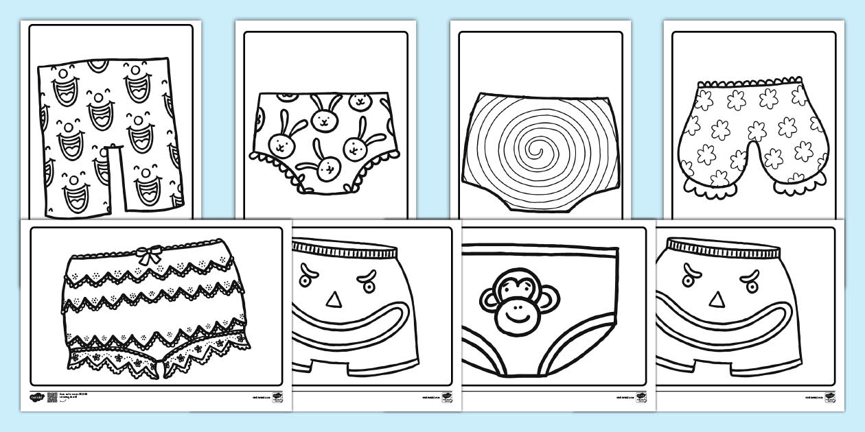 Story Colouring Sheets to Support Teaching on Pants - Twinkl