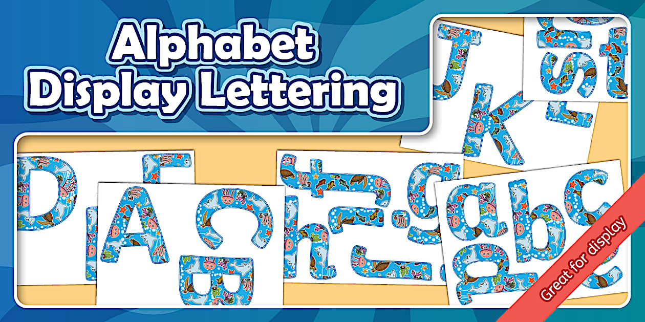 Foundation Phase - Classroom Organisation - Under the Sea - Alphabet ...