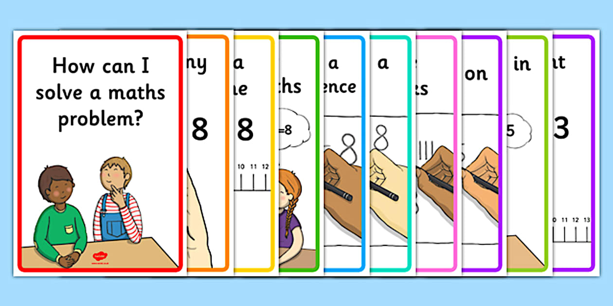 Editable Australia Solving Maths Problems Strategy Poster Display Posters