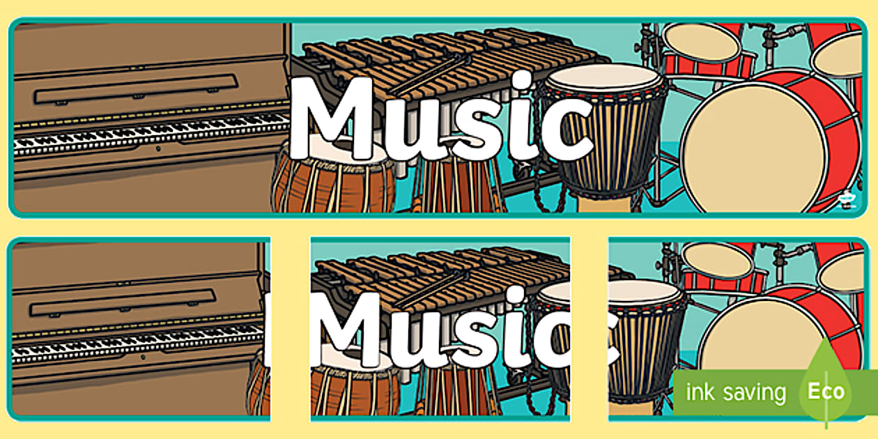 Music Banner - Printable | Classroom Display (teacher made)