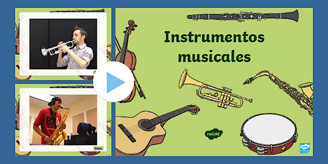 Powerpoint: Música e instrumentos musicales (teacher made)